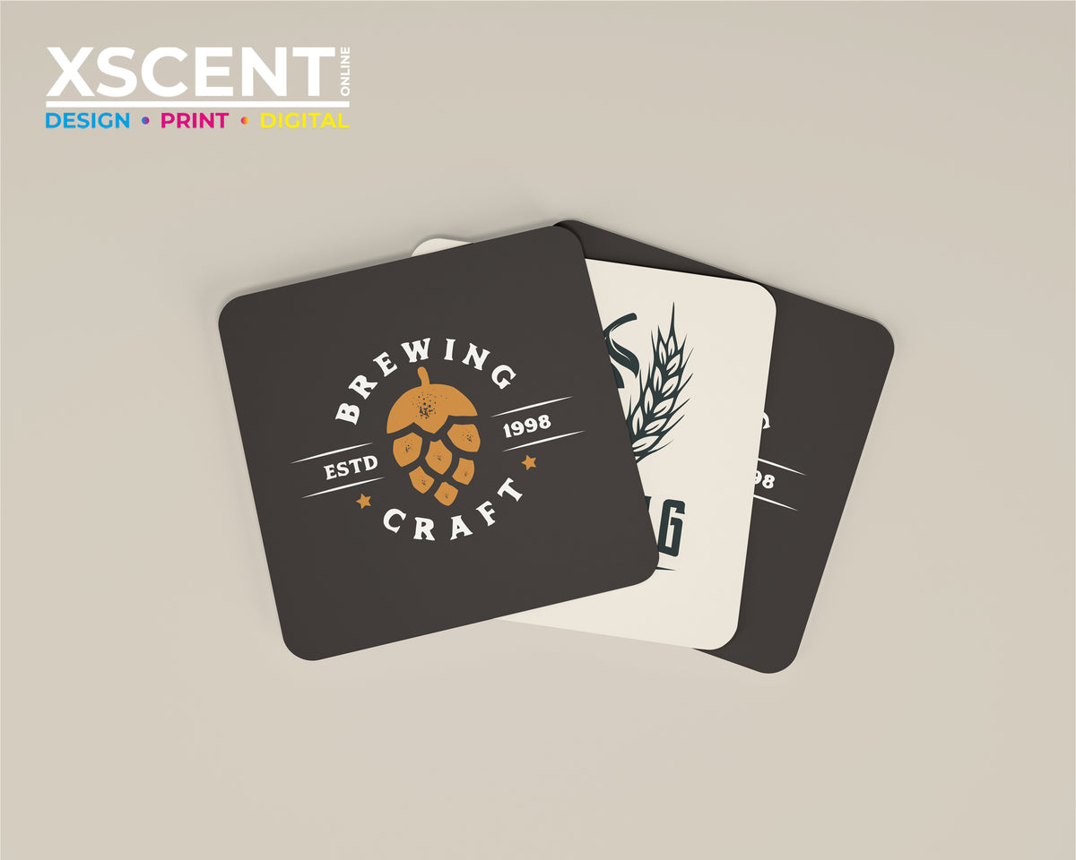 Custom Printed Beer Mats From £99! – Xscent Online